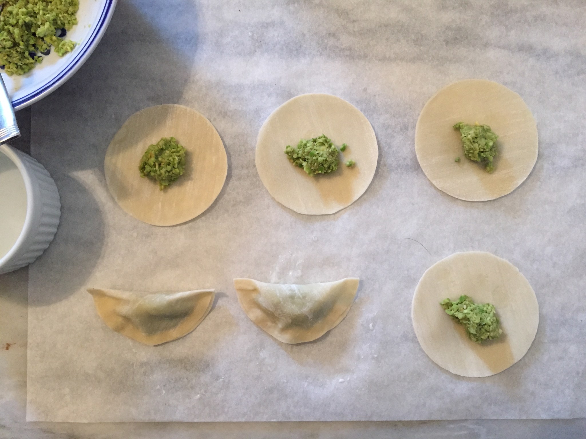 Edamame Gyoza With Dipping Sauce For Fiesta Friday #57 | apuginthekitchen