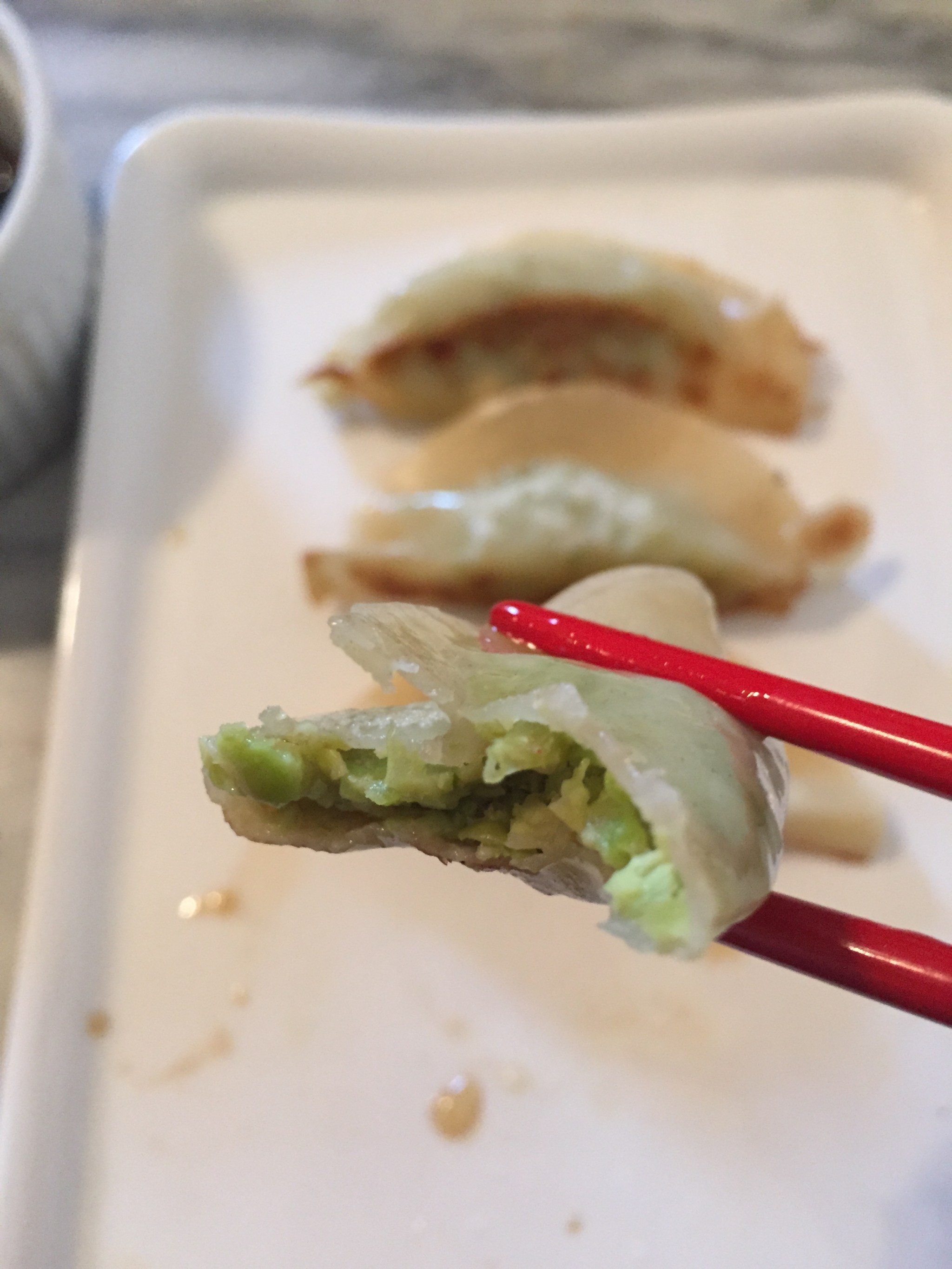 Edamame Gyoza With Dipping Sauce For Fiesta Friday #57 | apuginthekitchen